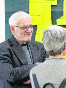 René Habermacher: Installation Gelb-Schwarz - Marchanzeiger